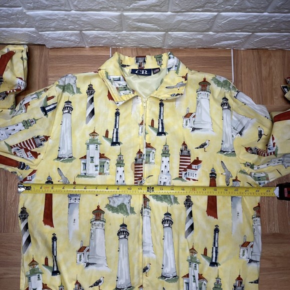 CB casual | Jackets & Coats | Vintage Cb Casual Lighthouses Aop Full ...